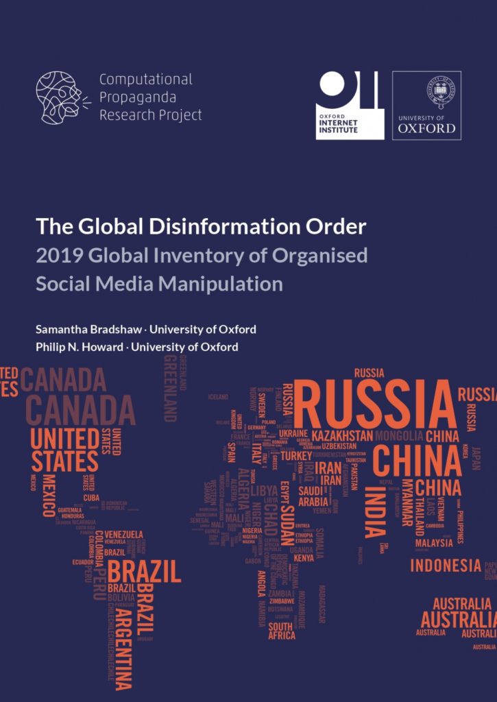 Global Disinformation Order: organized social media manipulation in at ...
