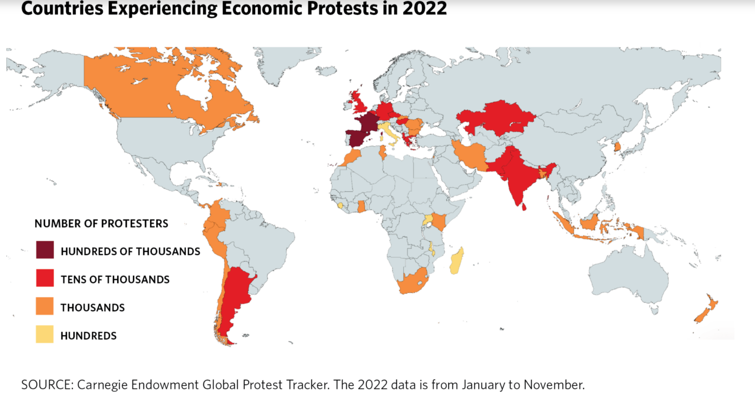 'Ineffective' militancy? Economic anger drove global protests in 2022 ...